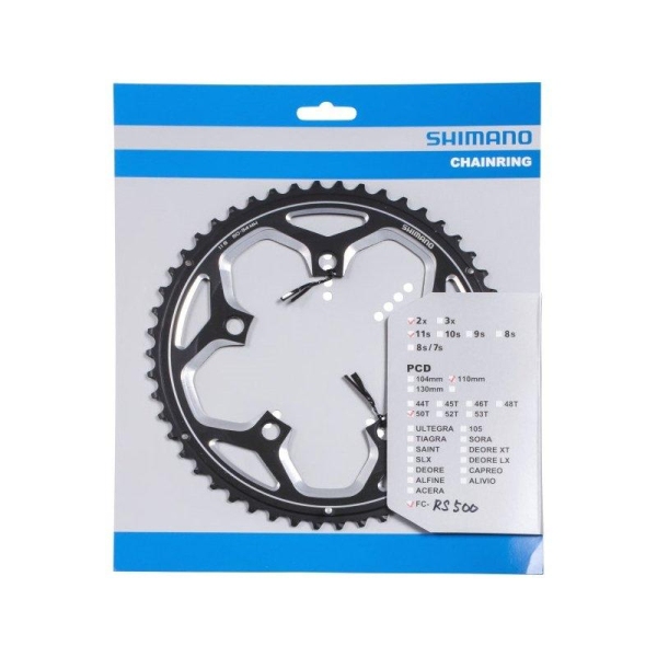 ᐉ Зірка шатунів Shimano FC-RS500 50T купити в Україні — Ціна 1 990 грн.